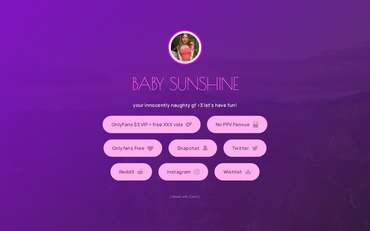 Sunshine - where to find me!